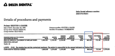 Predetermination of Benefits for Dental Insurance