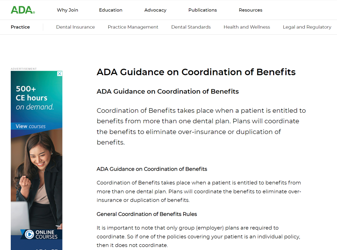 Dental Insurance Terminology - Part II